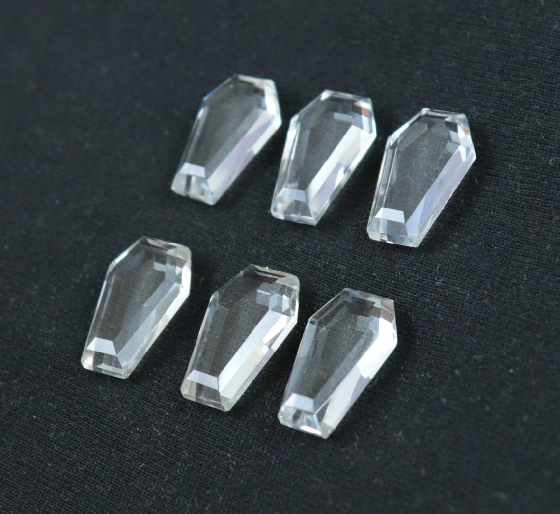 Superb Fancy Coffin Rock Crystal Quartz, Natural Crystal Gemstone, Both ...