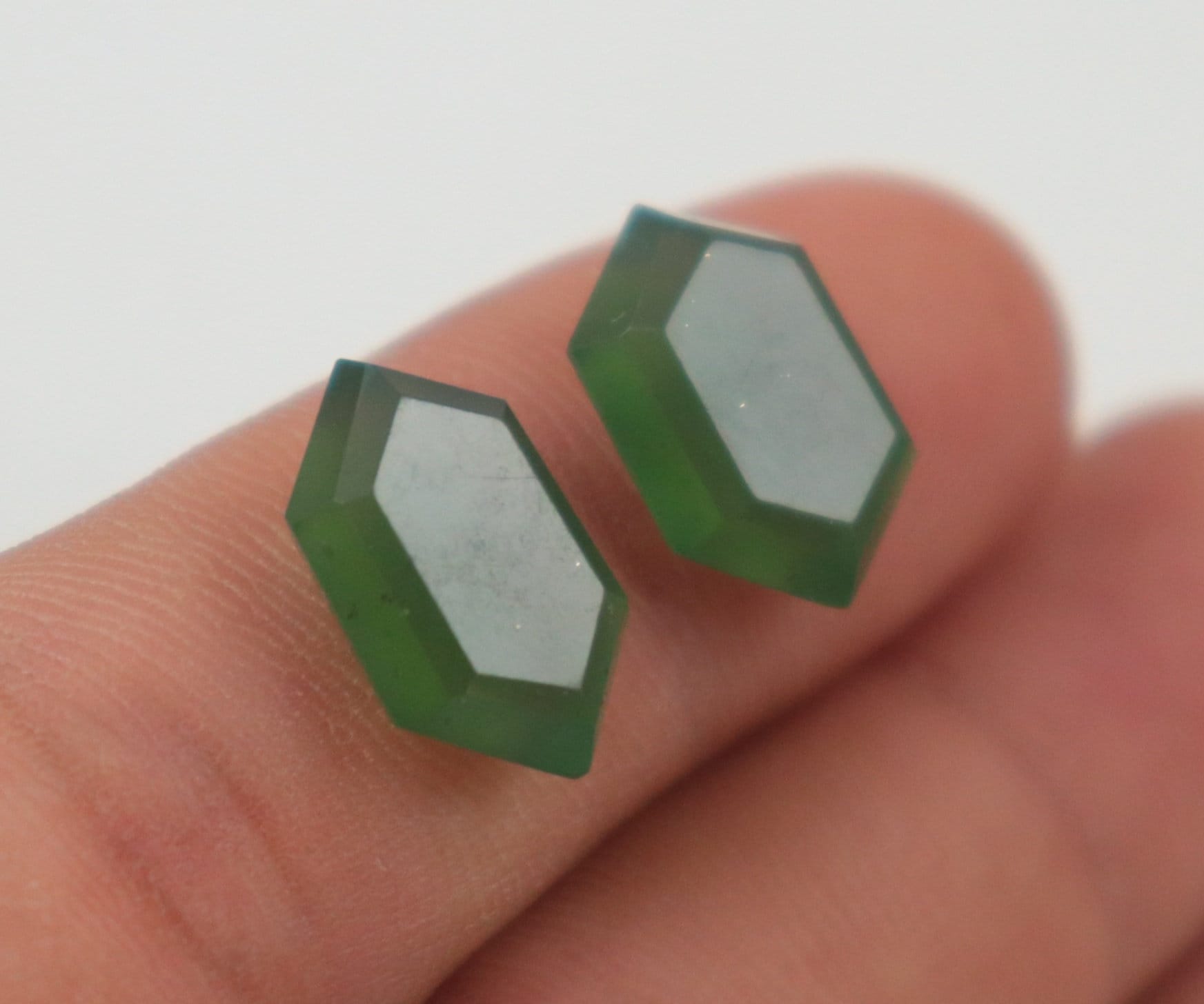 Natural Serpentine Faceted Hexagon Tablet Cut Gemstone - Etsy
