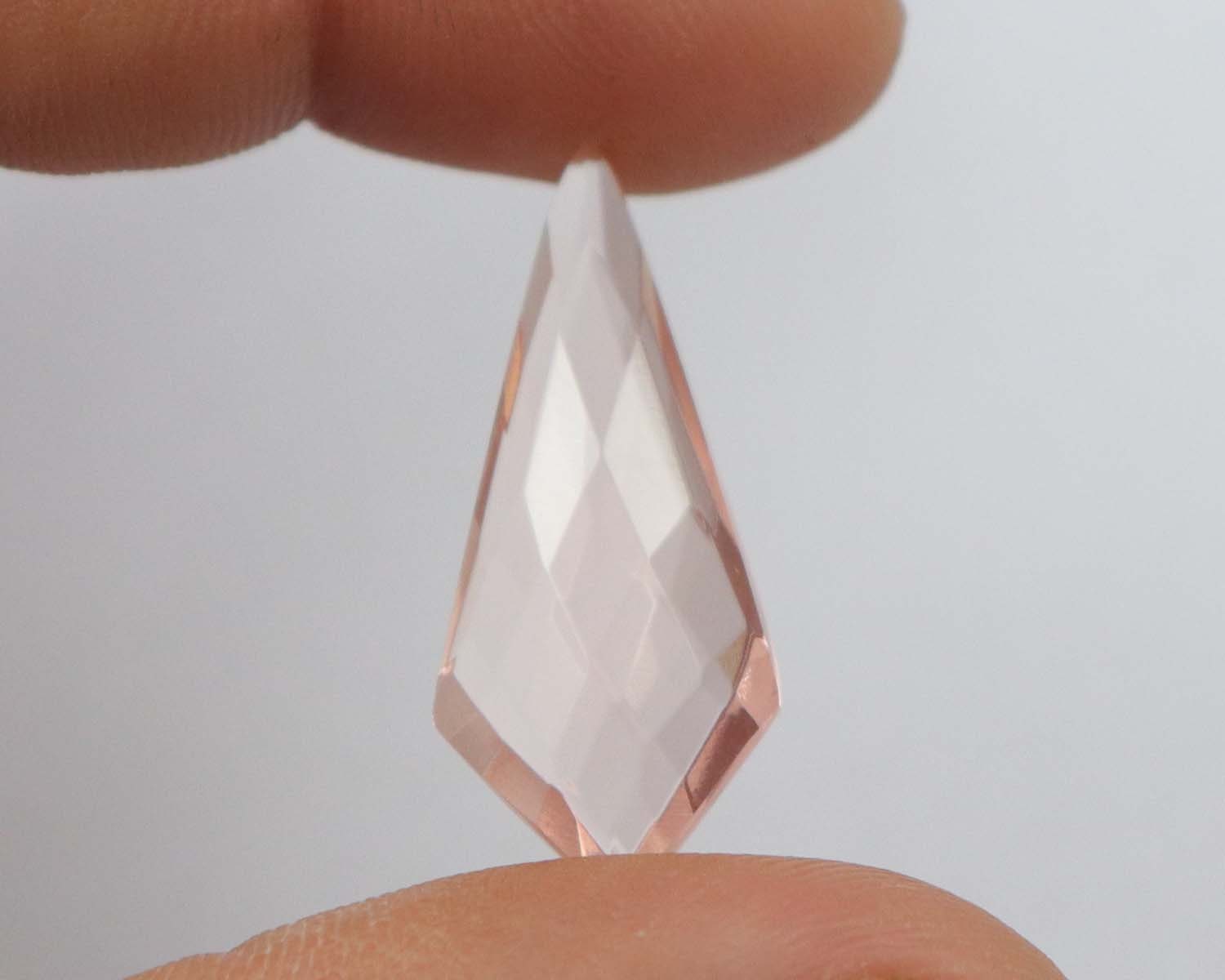 1 Match Pair Morganite Quartz Gemstone Morganite Quartz - Etsy
