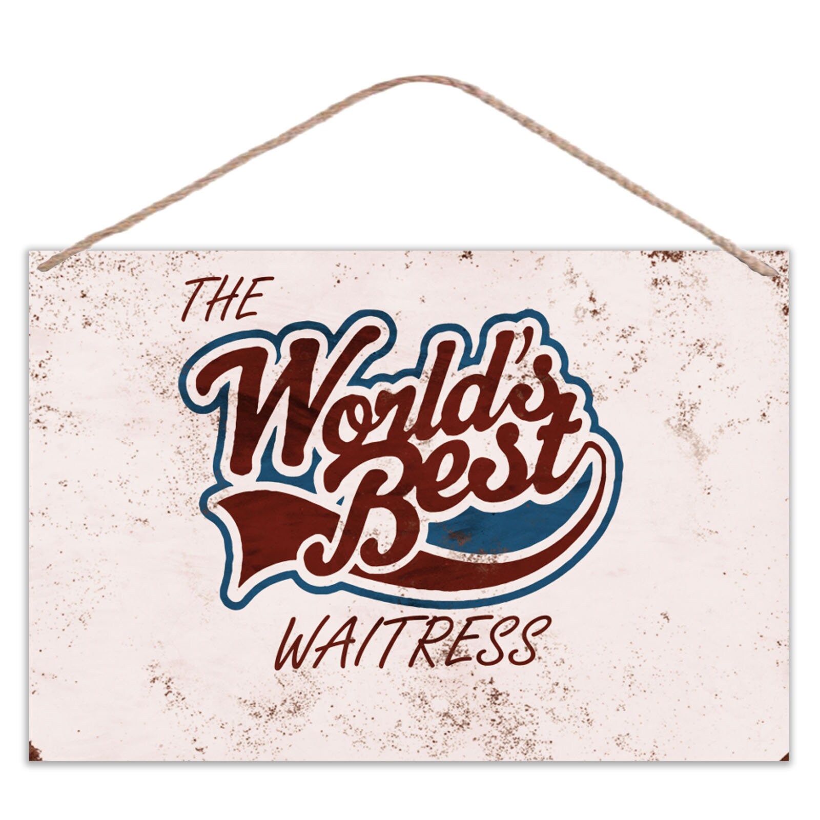The Worlds Best Waitress Vintage Look Metal Large Plaque - Etsy UK