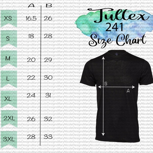 Tultex Size Chart - Etsy