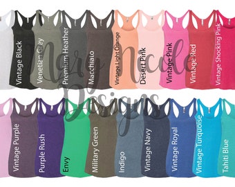 N1533 Digital File Shirt Color Chart // Next Level TANK Color Chart ...
