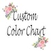 Custom Color Chart - Etsy