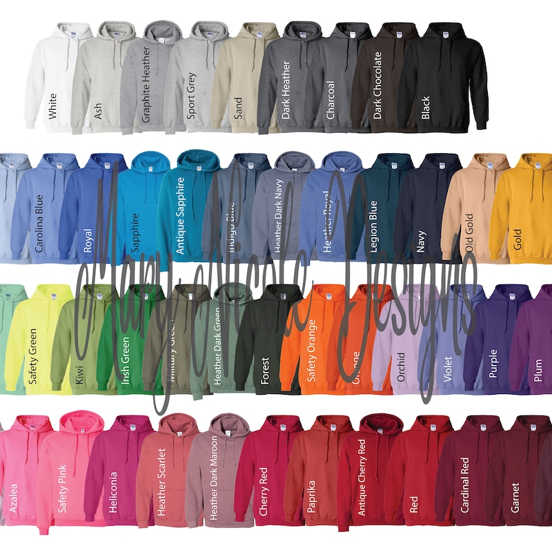Color Chart - Etsy