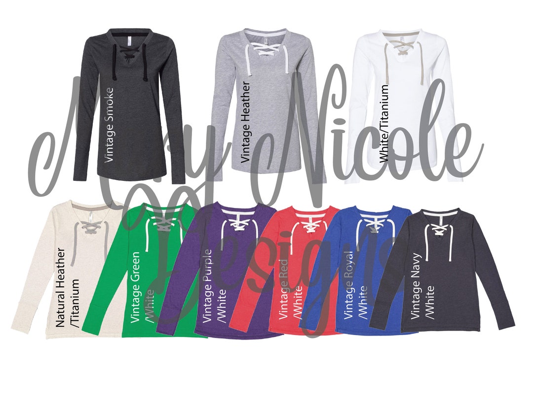 LAT 3538//digital File Shirt Color Chart //raglan Color Chart // Etsy ...