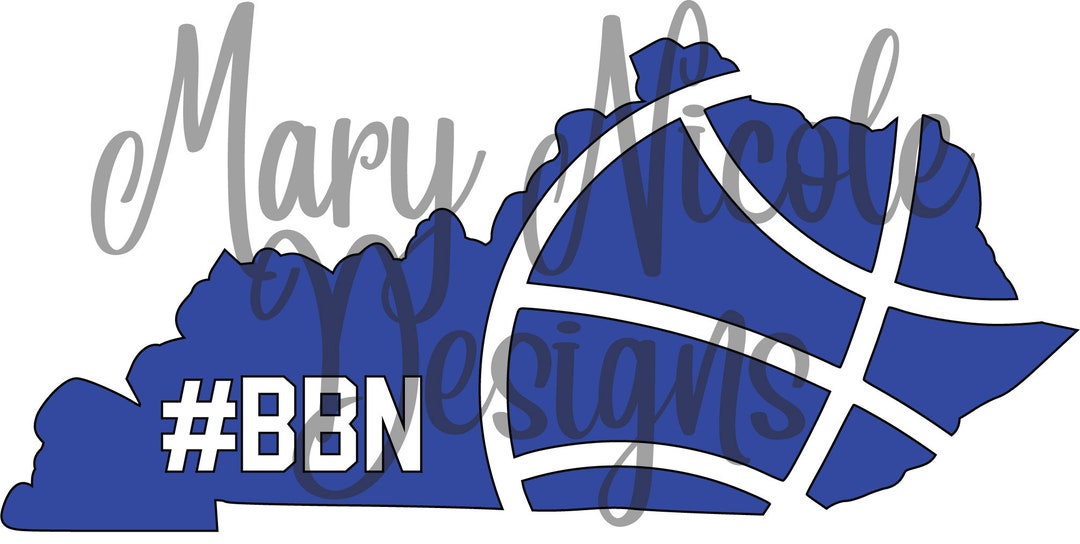 Kentucky Basketball Statebig Blue Nationdigital - Etsy