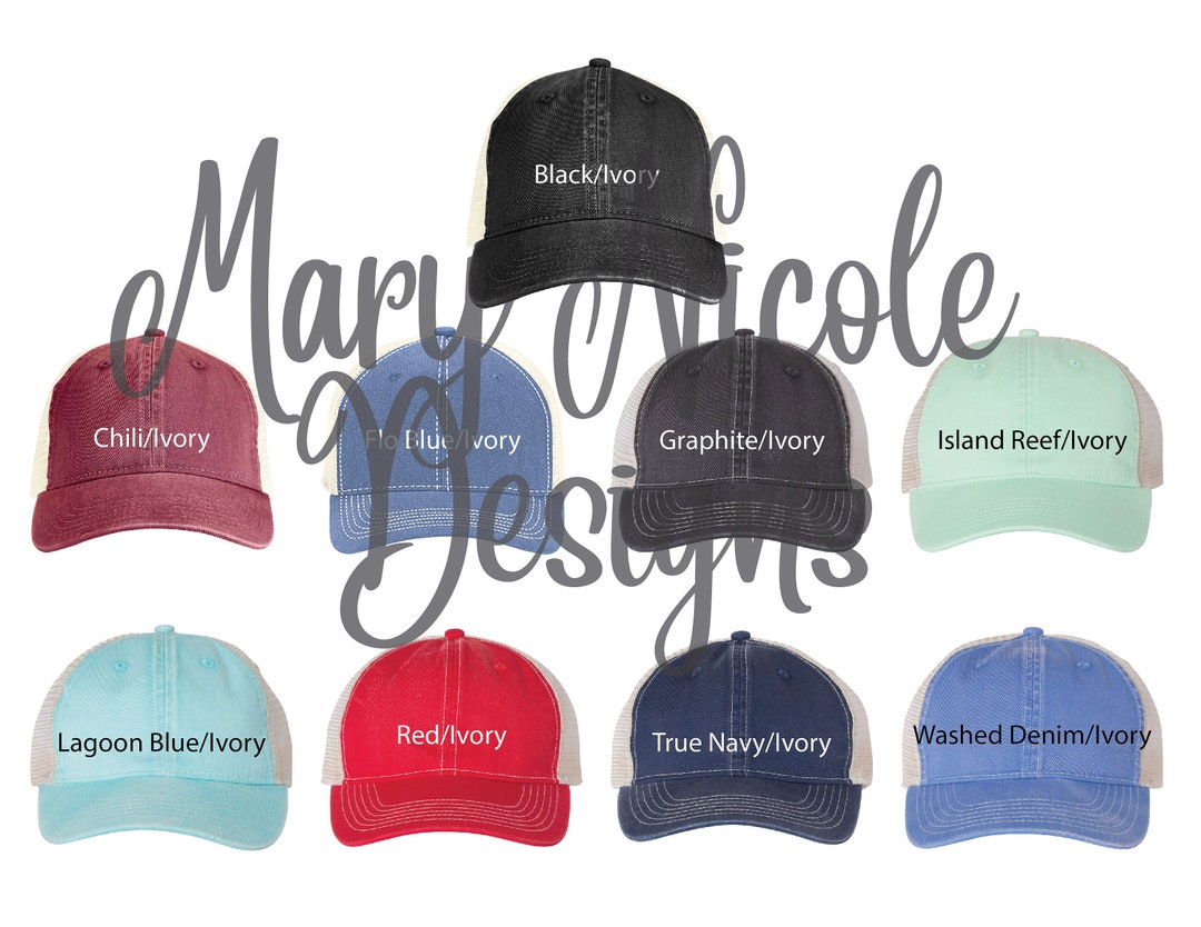 Comfort Colors Trucker Cap 105 Color Chart, Mesh Back - Etsy