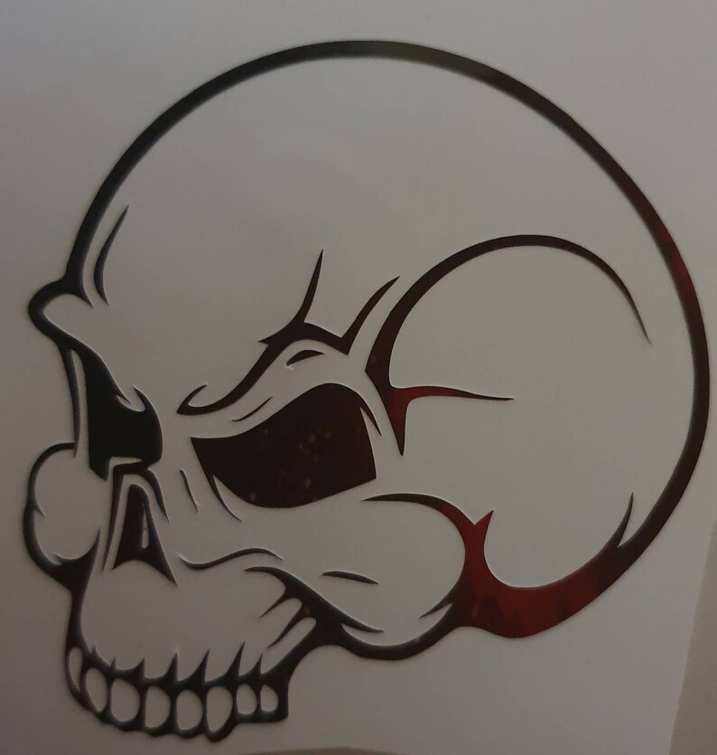 Skull car decal mini skulls permanent vinyl car decal | Etsy