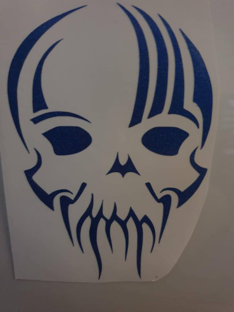 Skull car decal mini skulls permanent vinyl car decal | Etsy