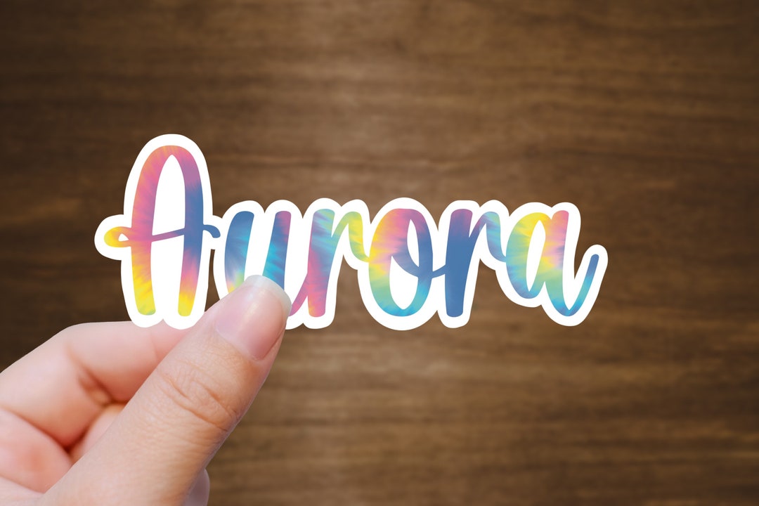 Offset Printed Vinyl Stickers Name Decal, Tag, Name Tag, Decal, Rainbow ...