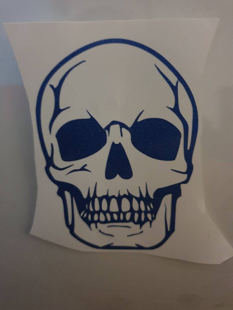 Skull car decal mini skulls permanent vinyl car decal | Etsy
