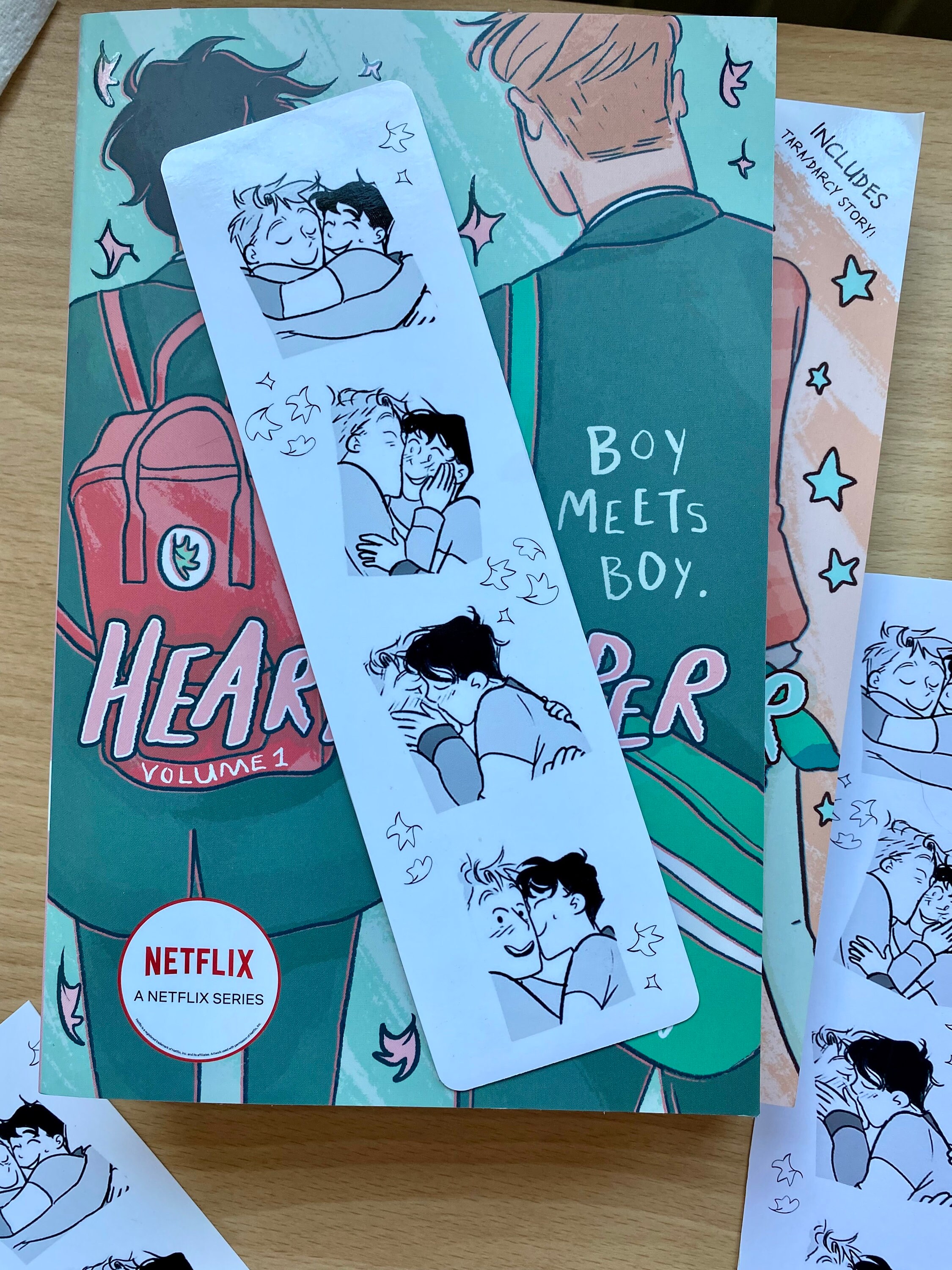 Heartstopper Bookmark Photobooth Nick and Charlie - Etsy UK