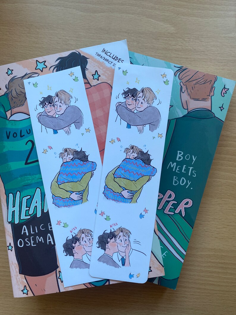 Heartstopper Bookmark Nick and Charlie Cuddles - Etsy