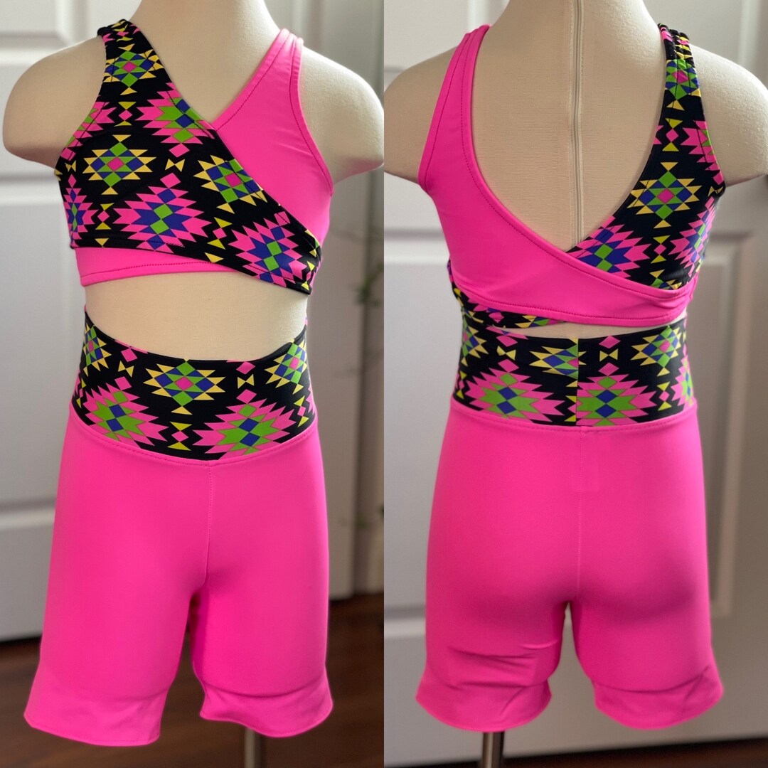 READY TO SHIP Size 8 Neon Dance Set, Girls Dancewear, Dance Photo Shoot ...