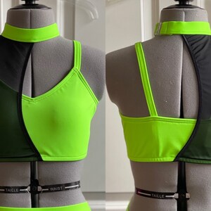 Handmade Zoe Dance Top, Mesh Overlay, Convention Wear - Etsy