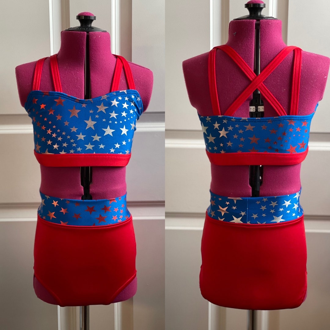 READY TO SHIP Size 8 Brooke 2-pc Dance Set, Girls Dancewear, Dance ...