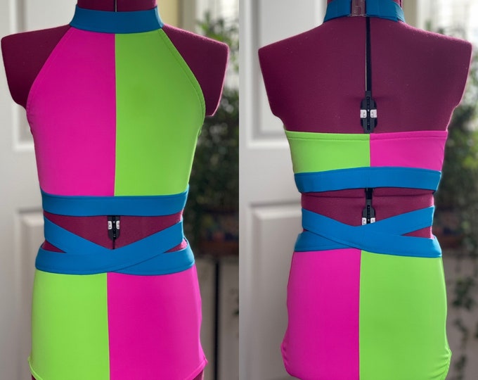 Adult Neon 2 Piece Dance Set - Etsy