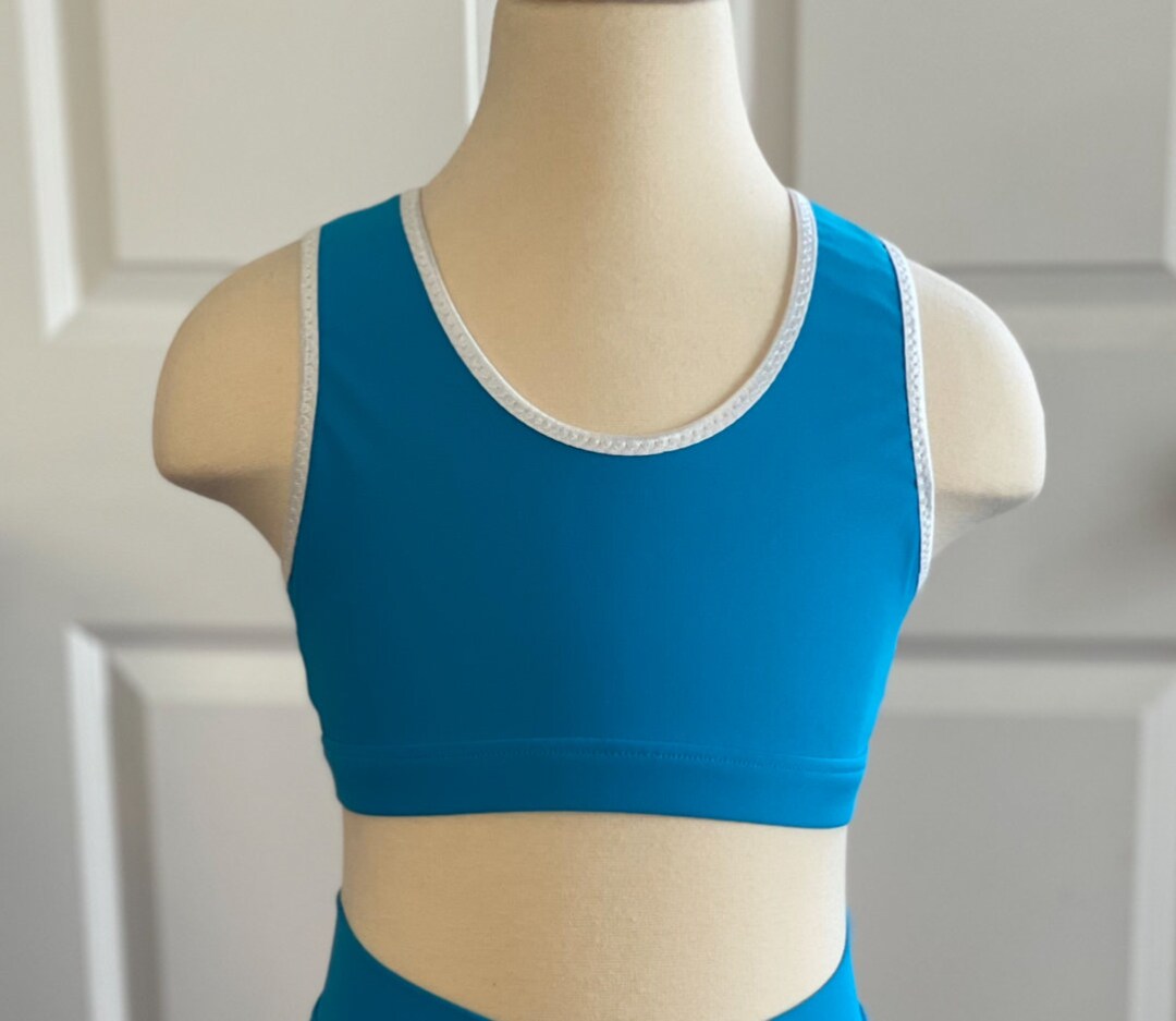 Made to Order Kennedy Infinity Sports Bra, Girls Dancewear, Dance Top ...