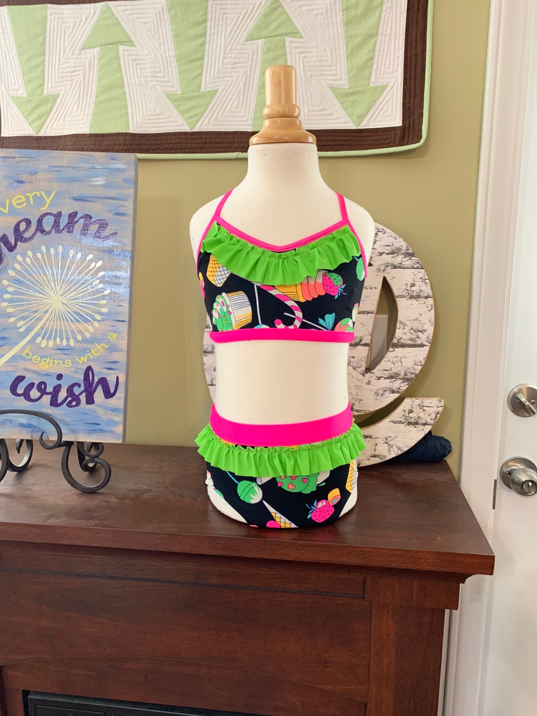 Becca Set With Ruffles, 2 Piece Dance Set, Girls Dancewear, Kids Dance ...