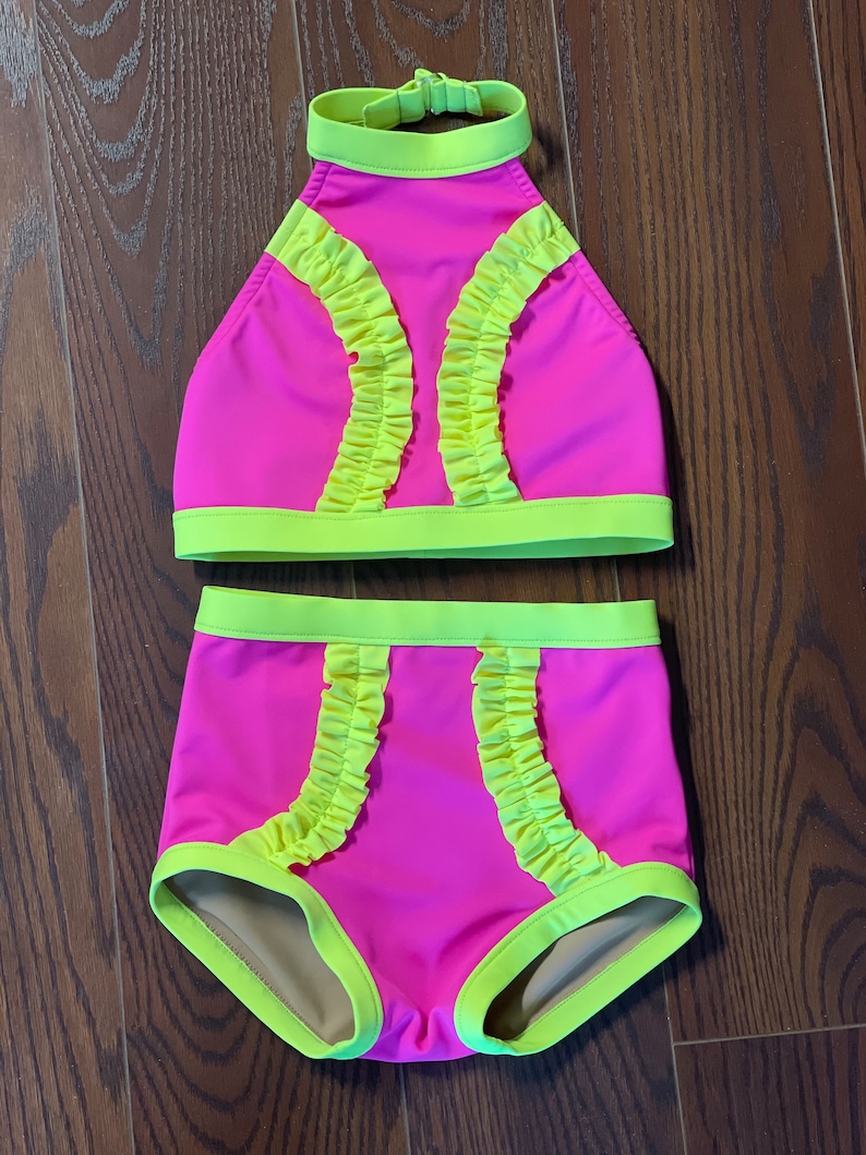 Kenzie 2 Piece Dance Set Girls Danceweartween Dancewearteen Etsy