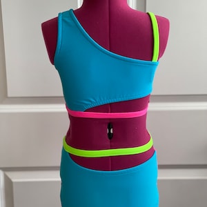 Made to Order Multicolor Girls Dancewear Set, Kids Dancewear, Dance ...