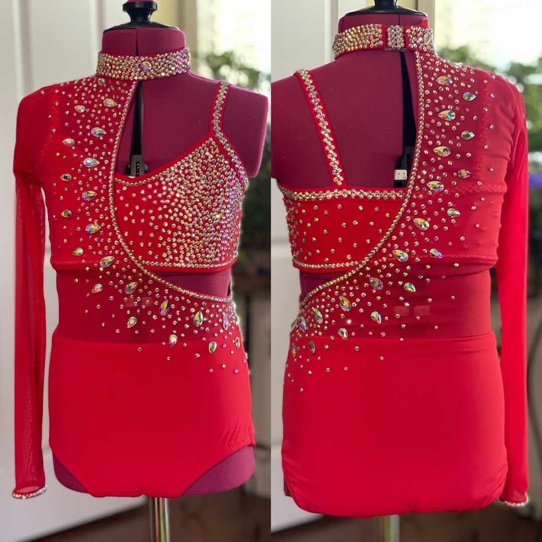Made to Order Two Piece Dance Costume, Girls Dance Costume, Custom ...