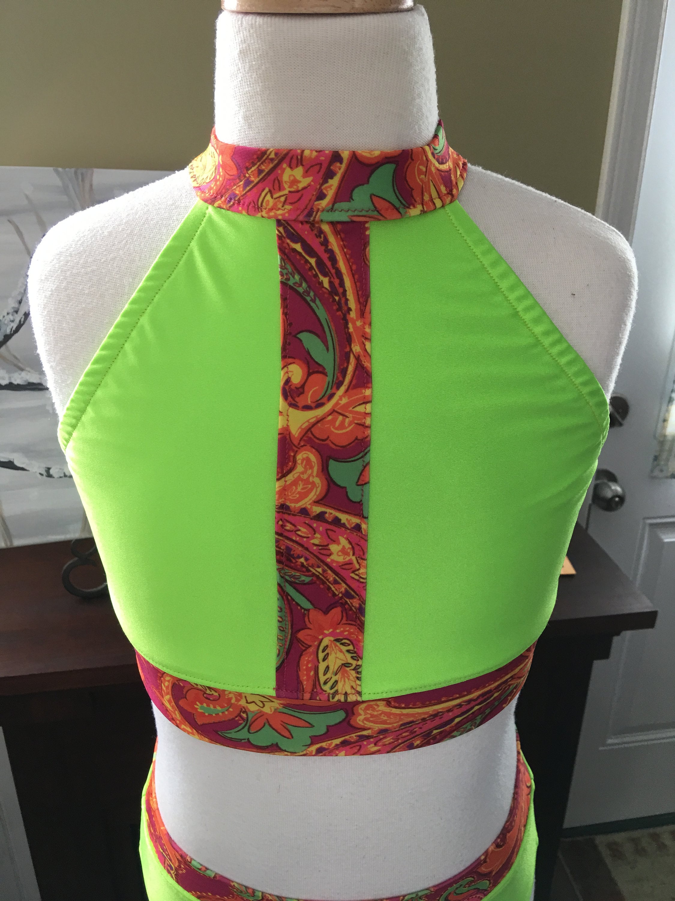 Jenna Two Piece Halter Dance Set Girls Dancewear Womens - Etsy