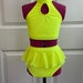 Made to Order Ellee 2-pc Dance Set W/ Keyhole Neck and Mesh Skirt ...