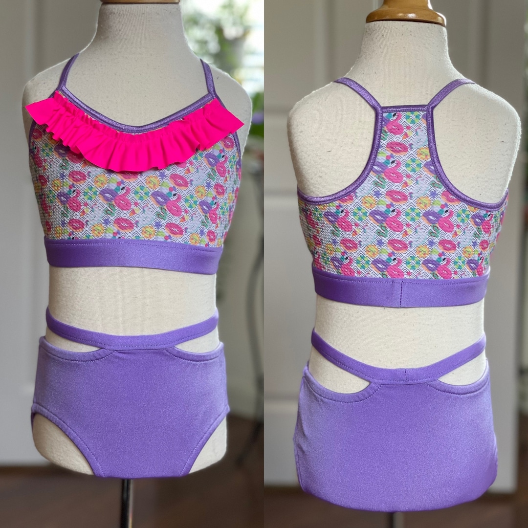 READY TO SHIP Girls Dance Set 2 Piece Dance Set Dance Convention Dance ...