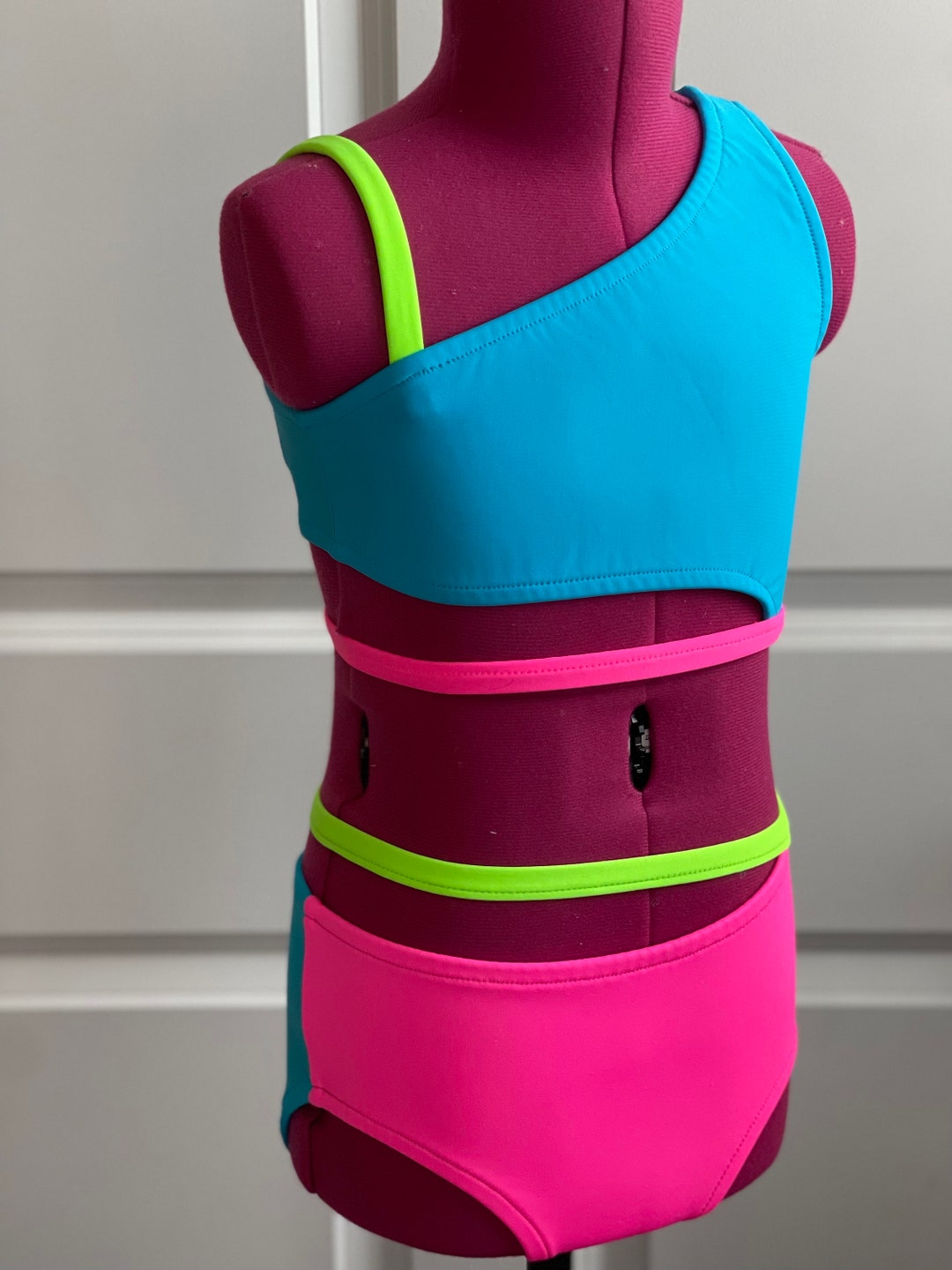 Made to Order Multicolor Girls Dancewear Set, Kids Dancewear, Dance ...