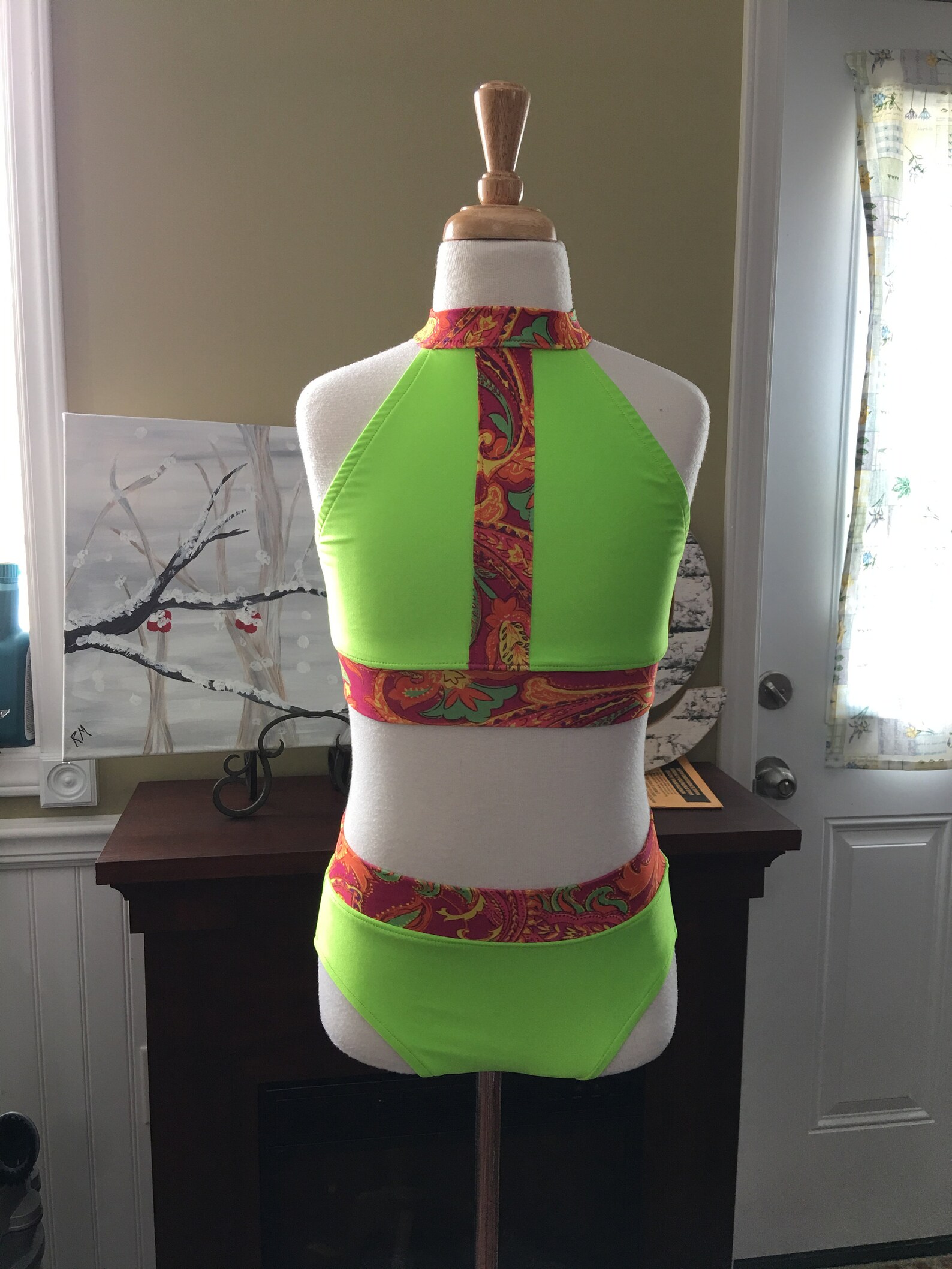 Jenna Two Piece Halter Dance Set Girls Dancewear Womens - Etsy