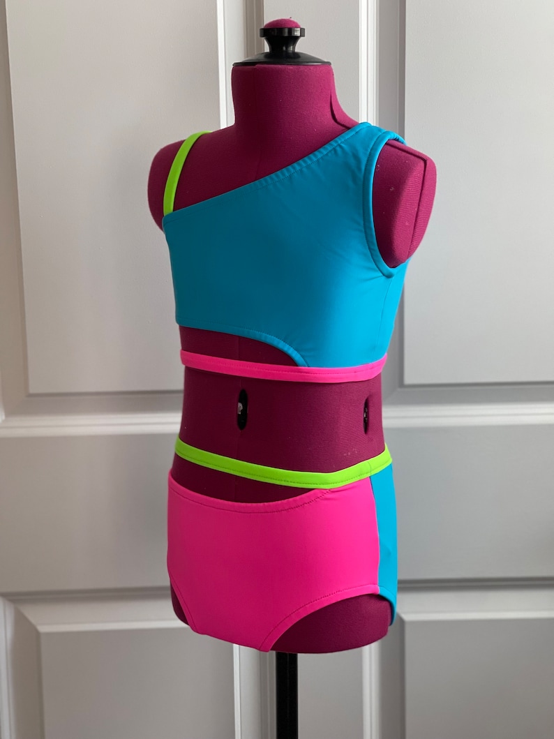 Made to Order Multicolor Girls Dancewear Set, Kids Dancewear, Dance ...