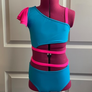 Made to Order Two-piece Dance Set, Girls Dancewear, Handmade - Etsy