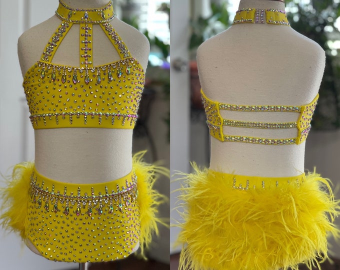 READY TO SHIP Girls Size 4/5 Two Piece Dance Costume, Girls Dance ...