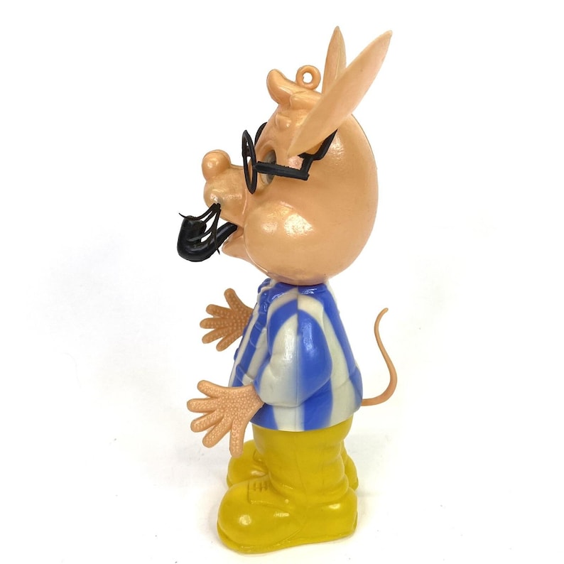 Vintage Topo Gigio Mouse Made in Hong Kong Plastic Figure Carnival Toy ...