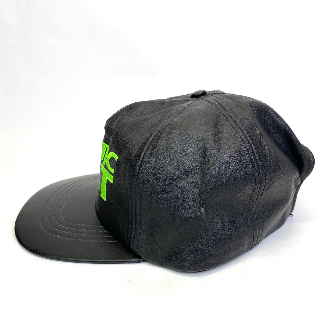Arctic Cat Leather Hat 90s Cap Snowmobile Race Racing Team Vintage USA ...