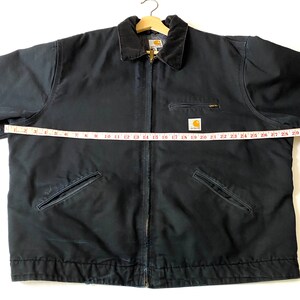Vintage Carhartt J001 BLK Detroit Duck Blanket Line Black Jacket Made ...