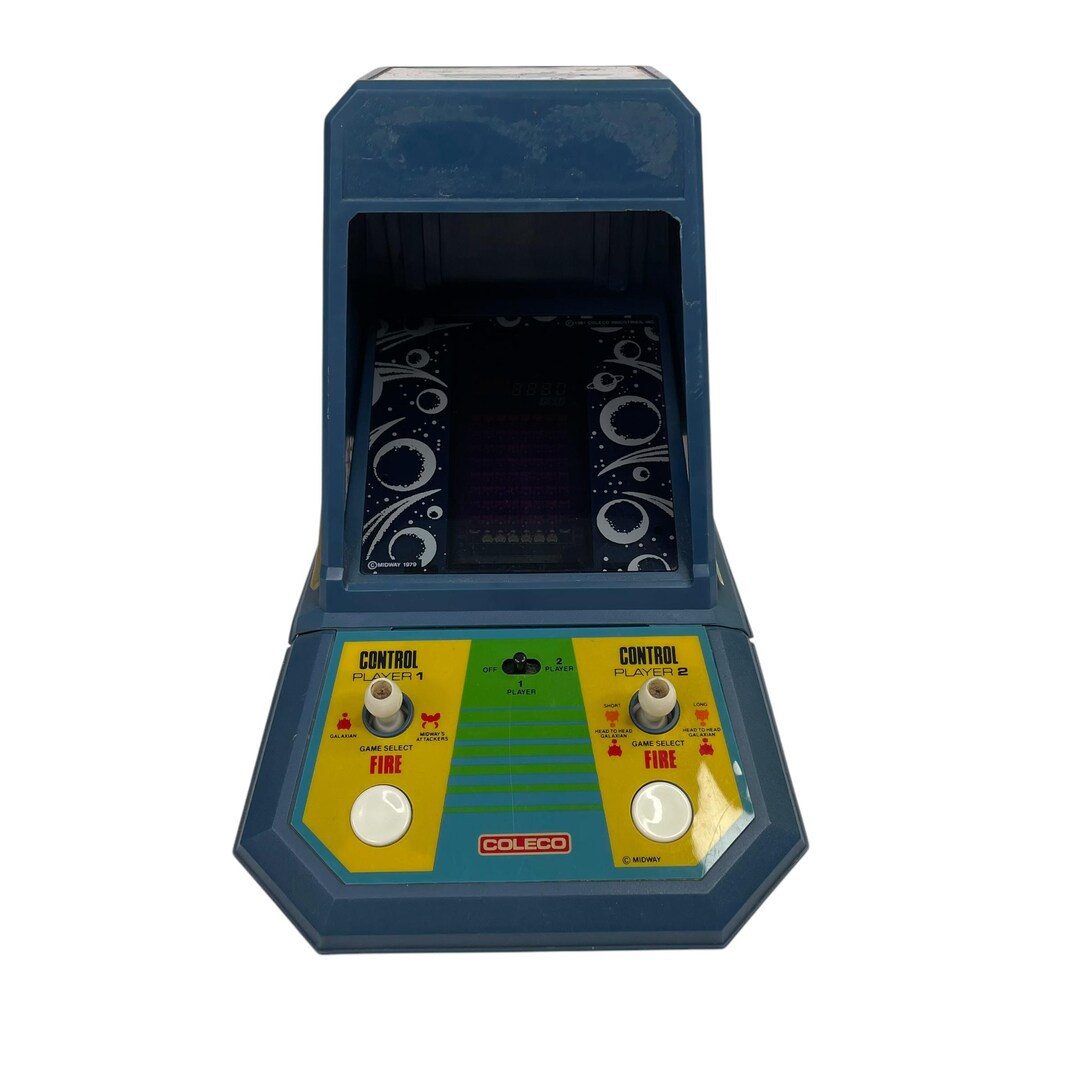 VTG 1981 Coleco Galaxian Mini Tabletop Arcade Game Midway Works! READ ...