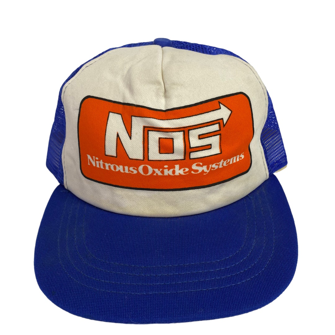 NOS Nitrous Oxide Systems USA Made Trucker Racing Snapback Race Hat ...