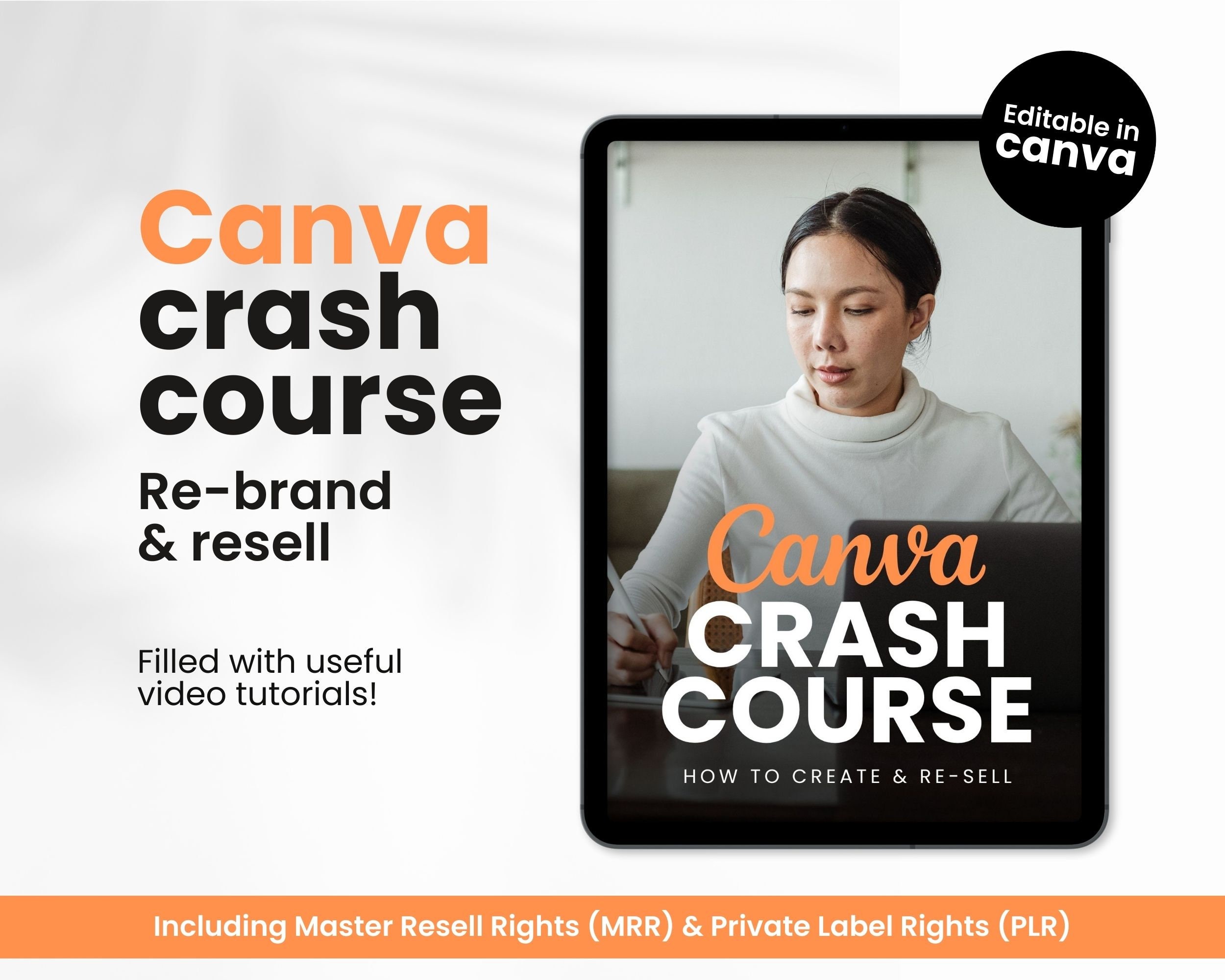 Digital Product, Canva Crash Course With Master Resell Rights MRR ...