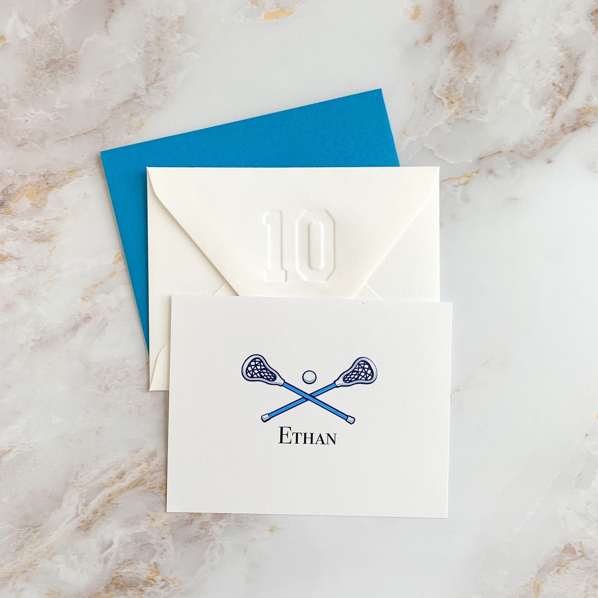 Embossed Note Cards Personalized - Etsy