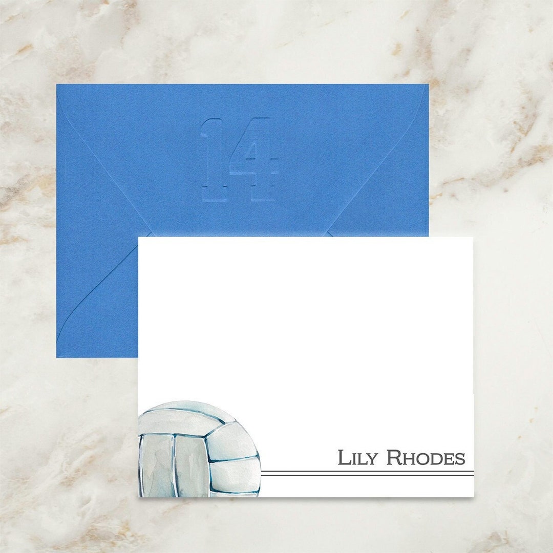 Volleyball Notecards | Thank You Notes | Thank You Cards | Note Cards ...