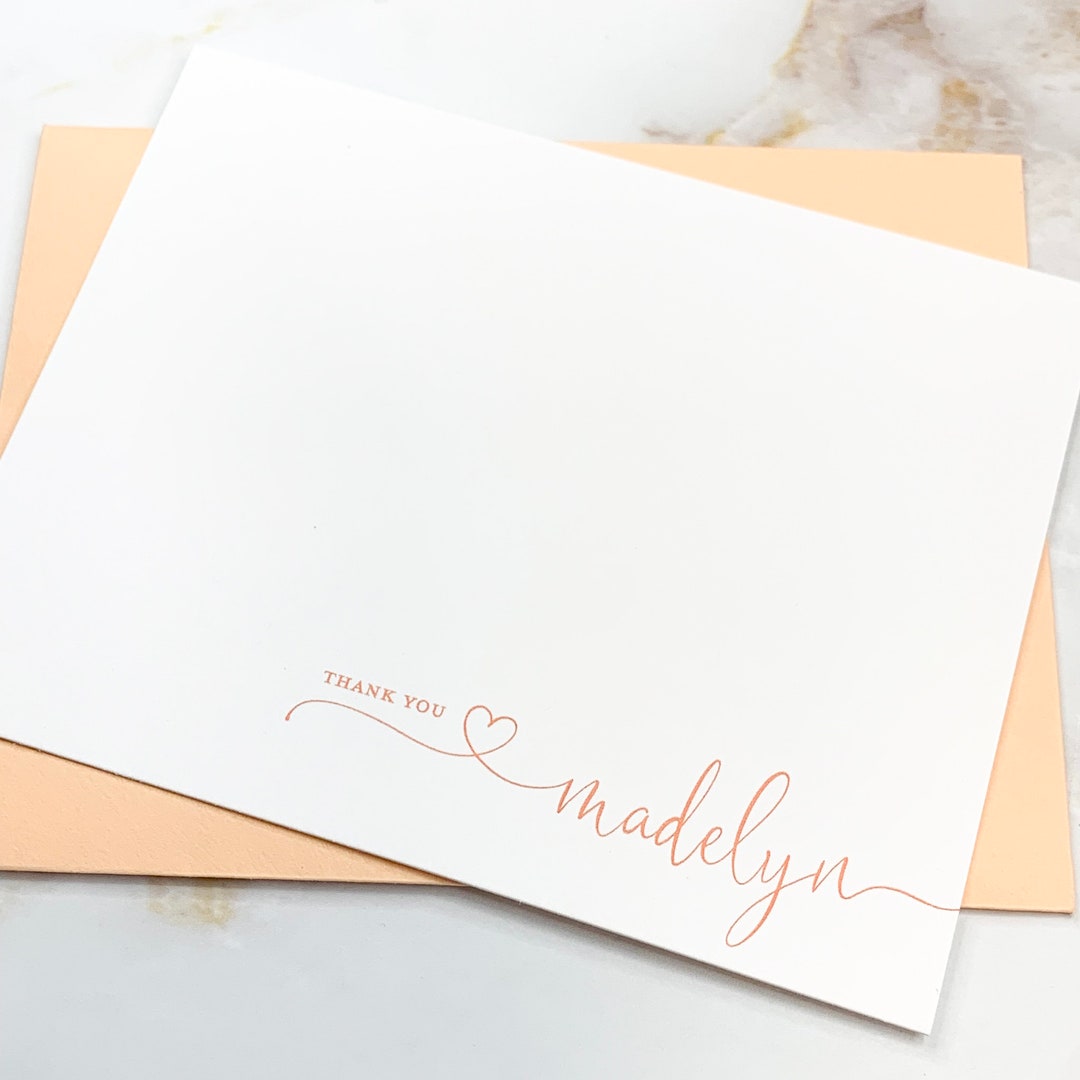 Script A Note From Cards Stationery Thank You Cards Script - Etsy