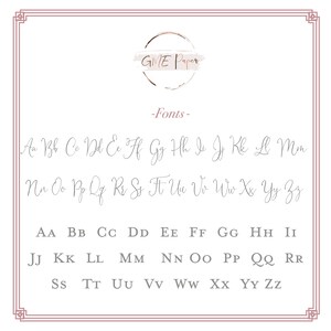 Script Heart Couple Cards | Script Heart Font Cards | Couple Stationery ...