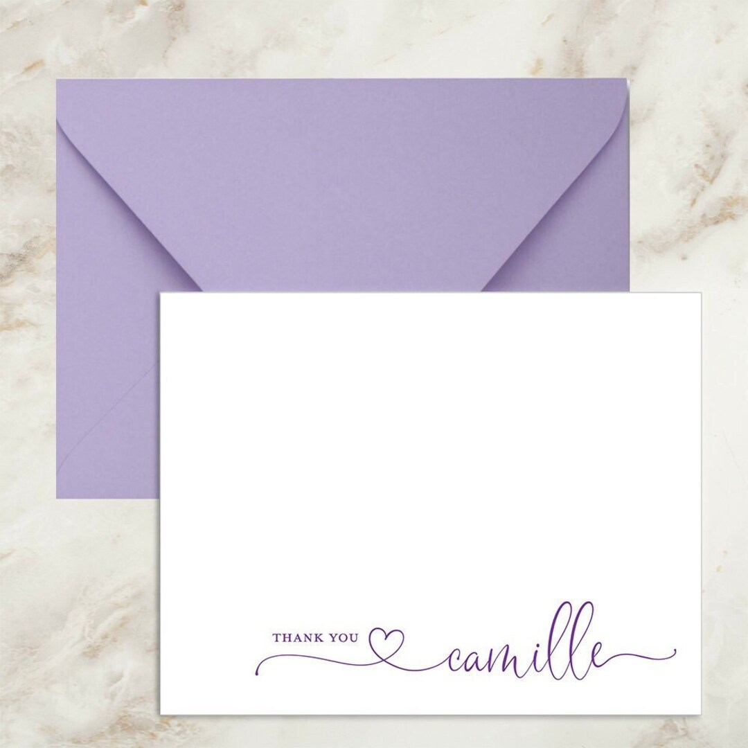 Script A Note From Cards | Stationery Thank You Cards | Script Note ...
