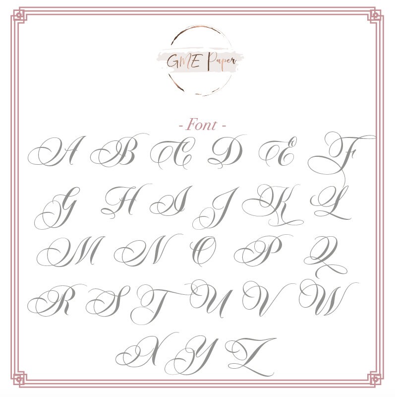 Monogram Foil Cards | Monogram Thank You Cards | Couple Stationery ...
