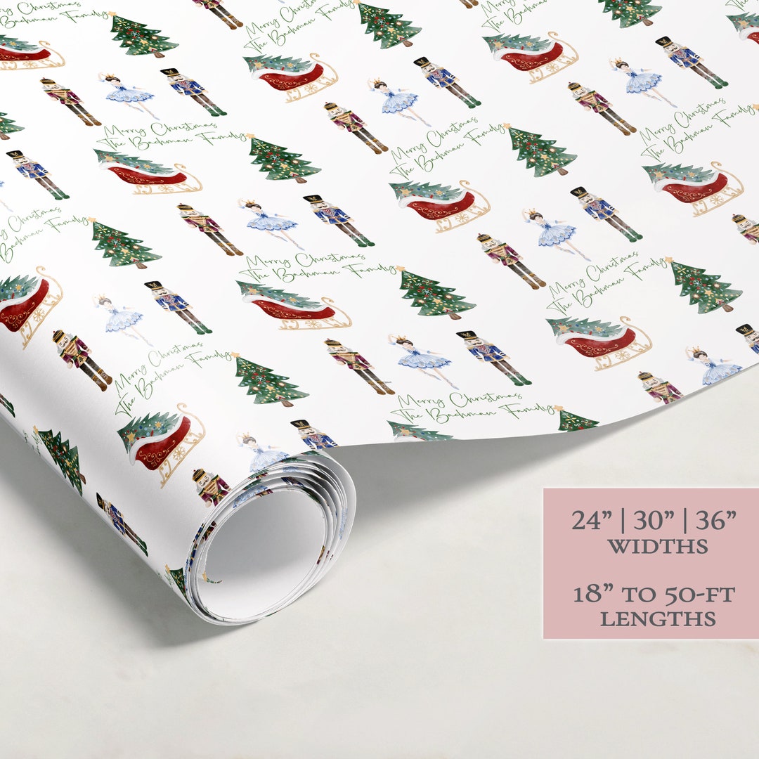 Nutcracker Christmas Wrapping Paper | Personalized Wrapping Paper ...