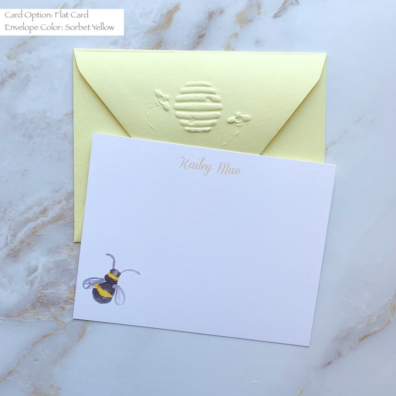 Honey Bee Cards Bee Thank You Cards Honey Bee Note Cards - Etsy