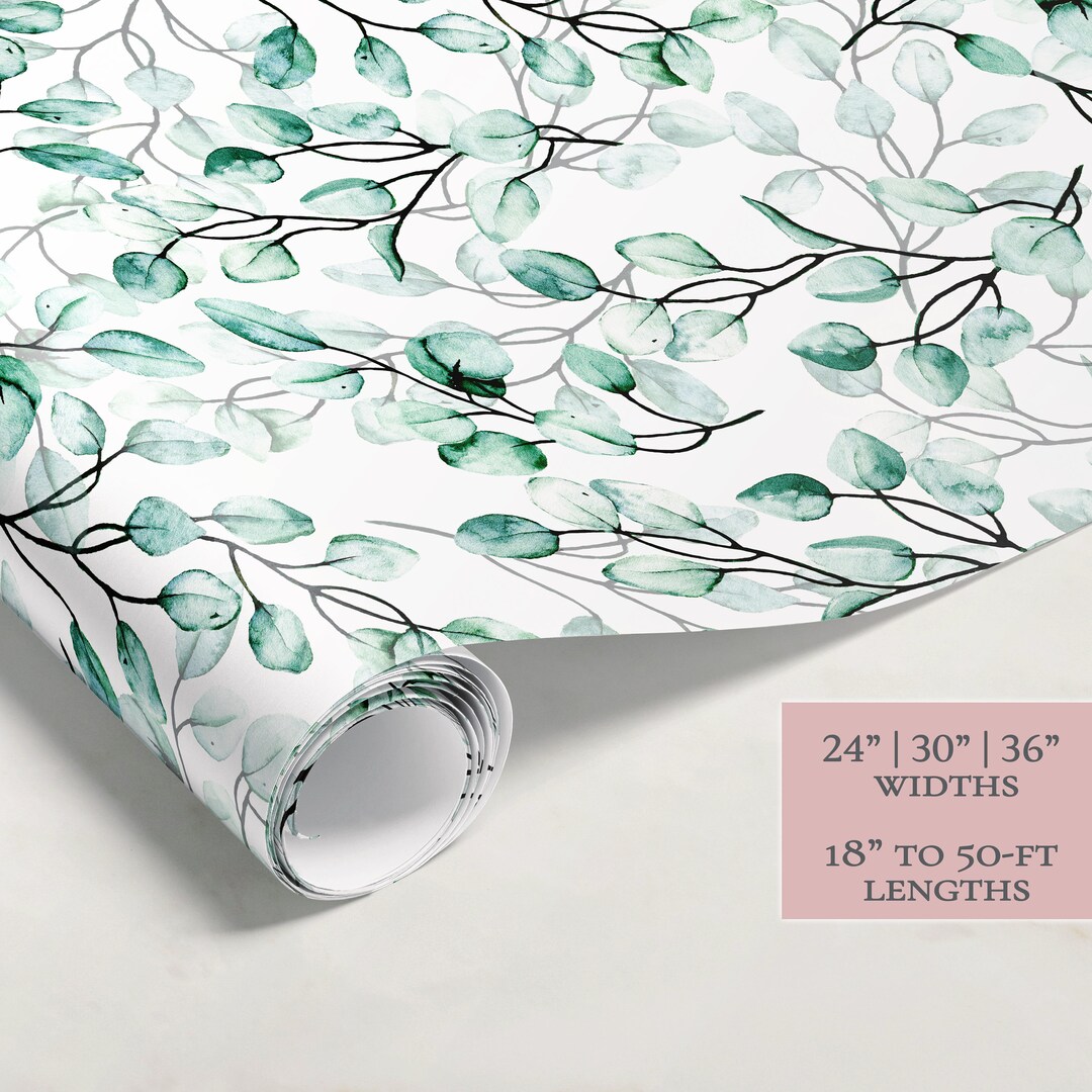 Eucalyptus Leaves Wrapping Paper | Floral Gift Wrap | Wrapping Paper ...