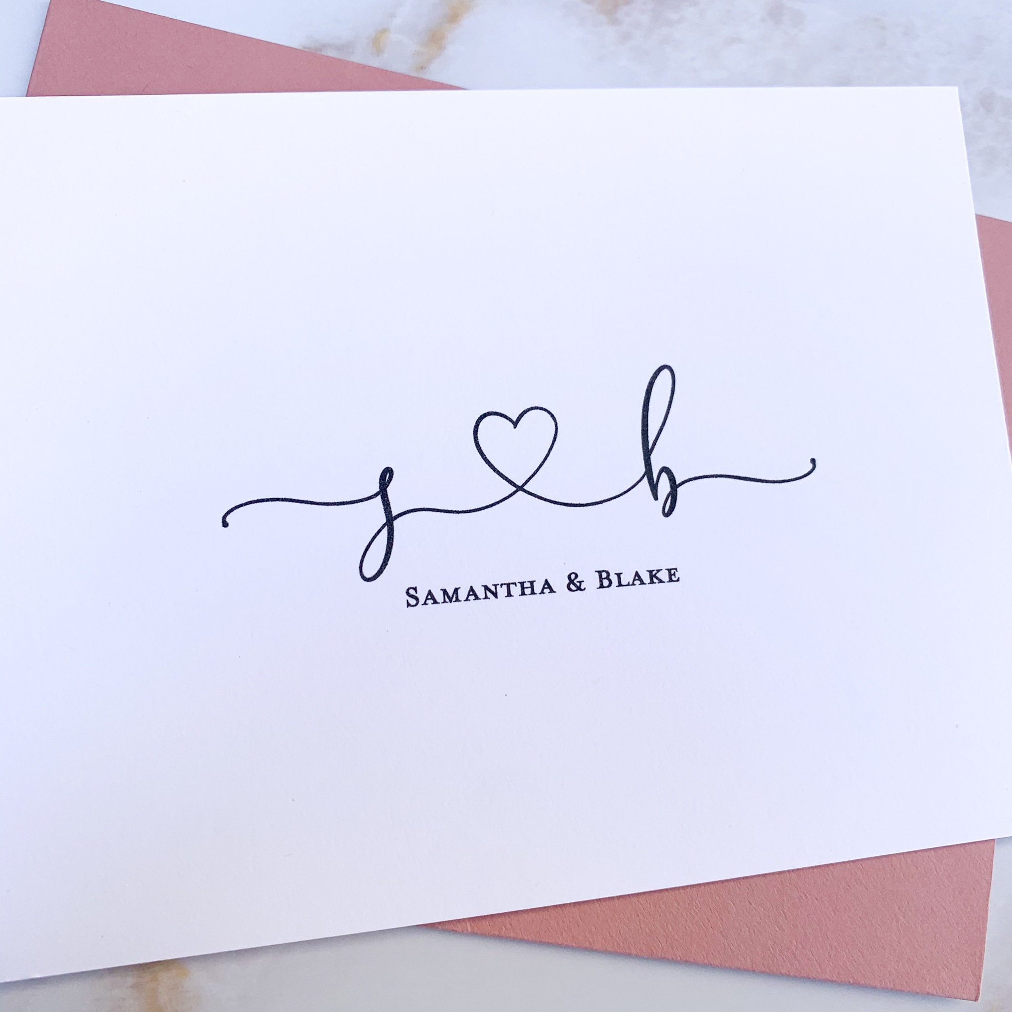 Script Heart Couple Cards Script Heart Font Cards Couple | Etsy